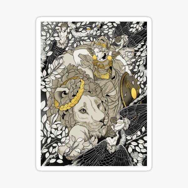 "The Hero’s Guardian " Sticker for Sale by aaronkidgellart | Redbubble