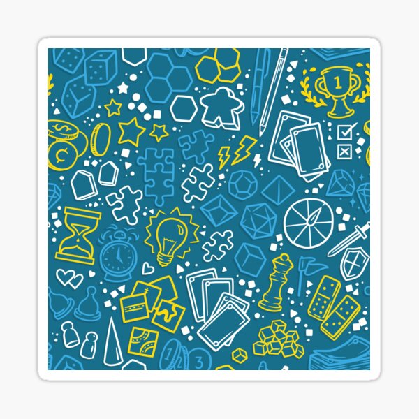 "Blue Gamer Bits" Sticker for Sale by polliadesign | Redbubble