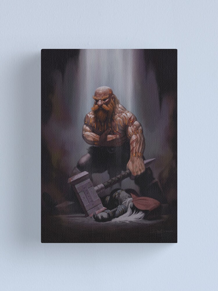 "Dwarf Victor" Canvas Print by DeanSpencerArt | Redbubble