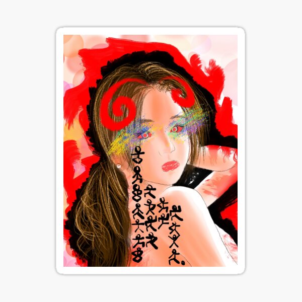 "ecaf#20" Sticker for Sale by dozikago | Redbubble