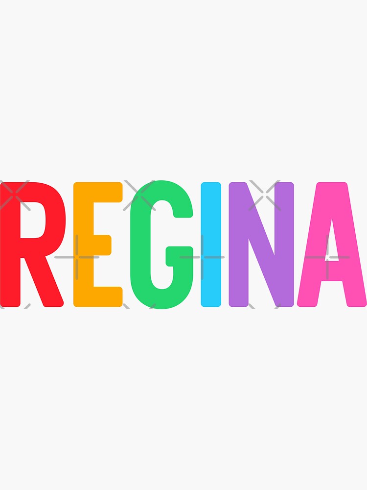 "Regina Name" Sticker for Sale by A-Personalised | Redbubble