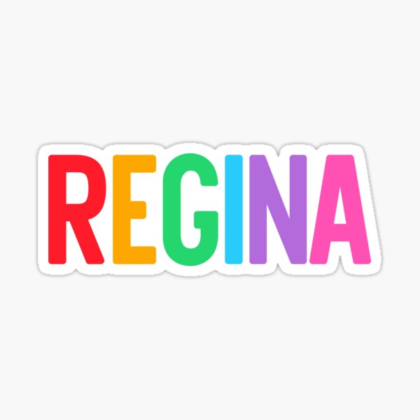 "Regina Name" Sticker for Sale by A-Personalised | Redbubble