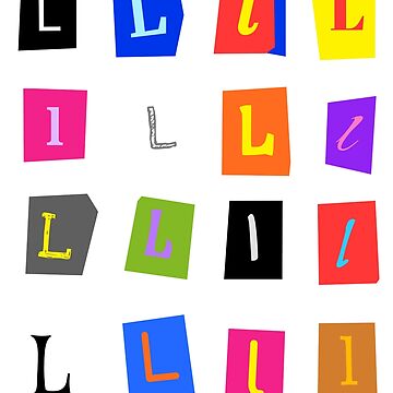 "Magazine cut-out letters L set" Sticker for Sale by Words-Artist ...