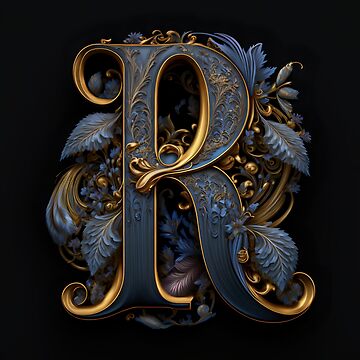 "Decorative letter “R”" Sticker for Sale by lensman888 | Redbubble
