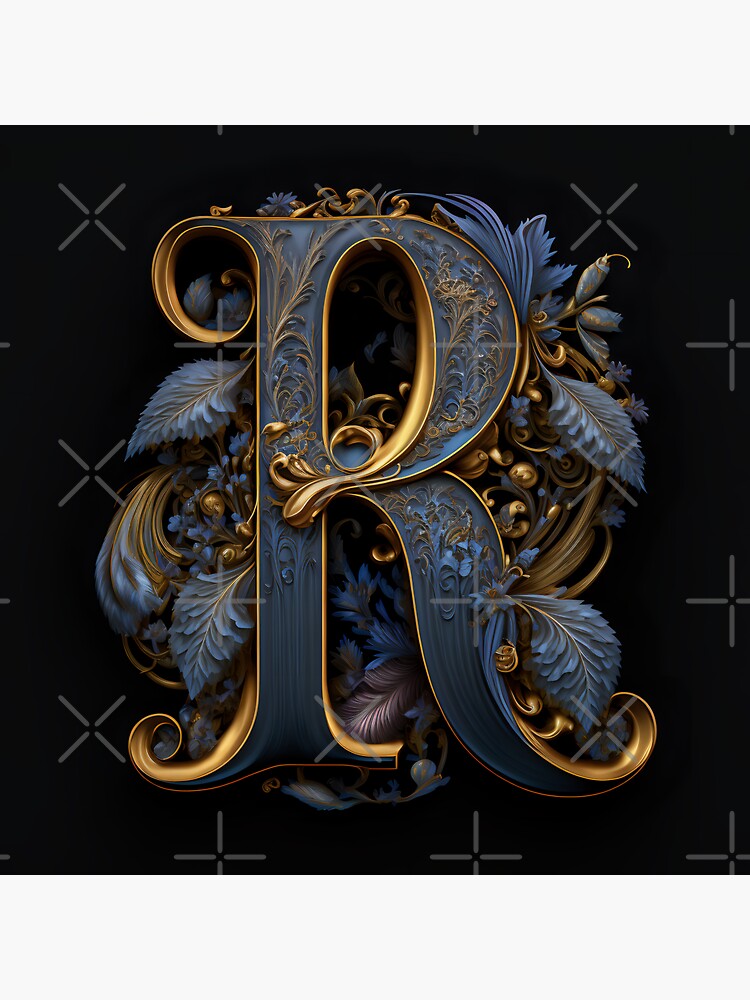 "Decorative letter “R”" Sticker for Sale by lensman888 | Redbubble