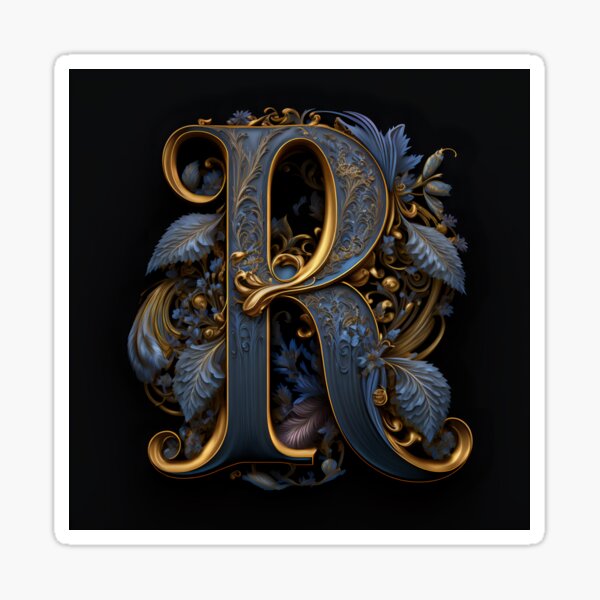 "Decorative letter “R”" Sticker for Sale by lensman888 | Redbubble