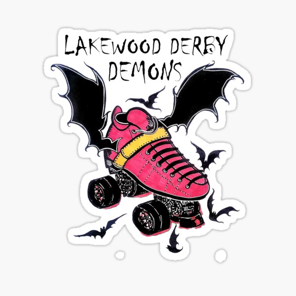 "Lakewood Derby Demons Logo" Sticker for Sale by KazArtDesigns | Redbubble