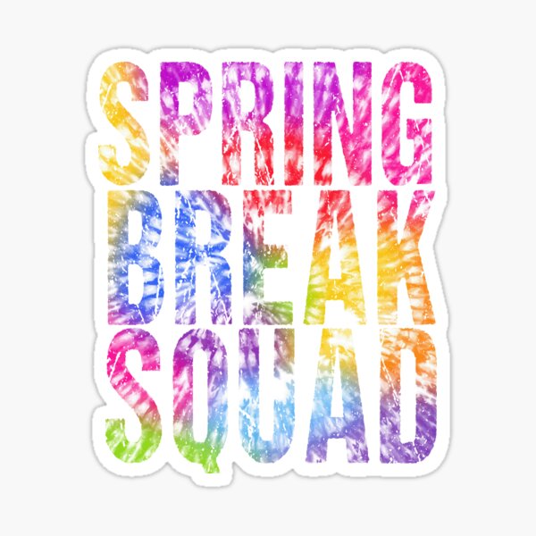 "Spring break Squad Tie Dye Spring Break 2023" Sticker for Sale by ...
