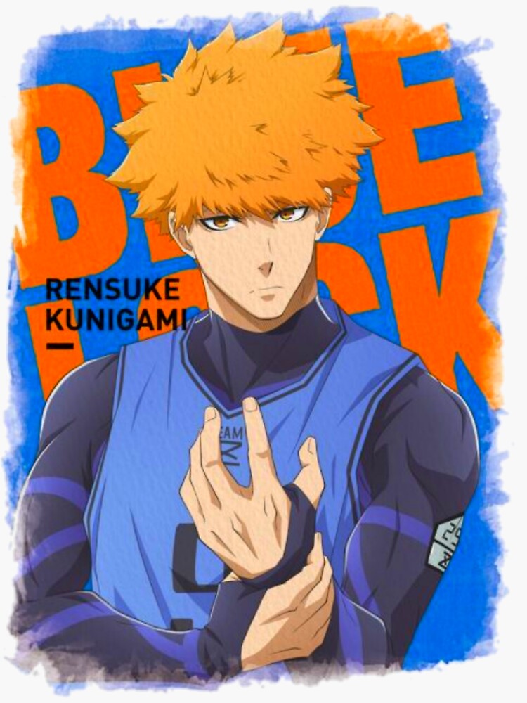 "Rensuke Kunigami blue lock" Sticker for Sale by Siira161 | Redbubble