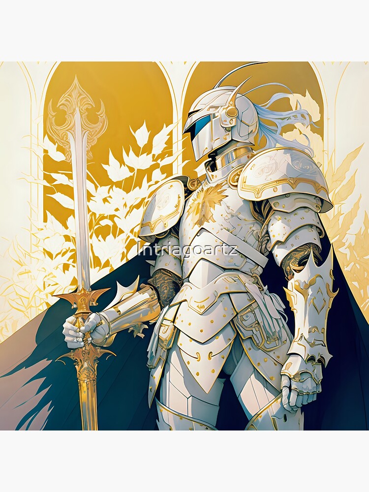 "Ai Generated Art - Golden knight" Poster for Sale by Intriagoartz ...