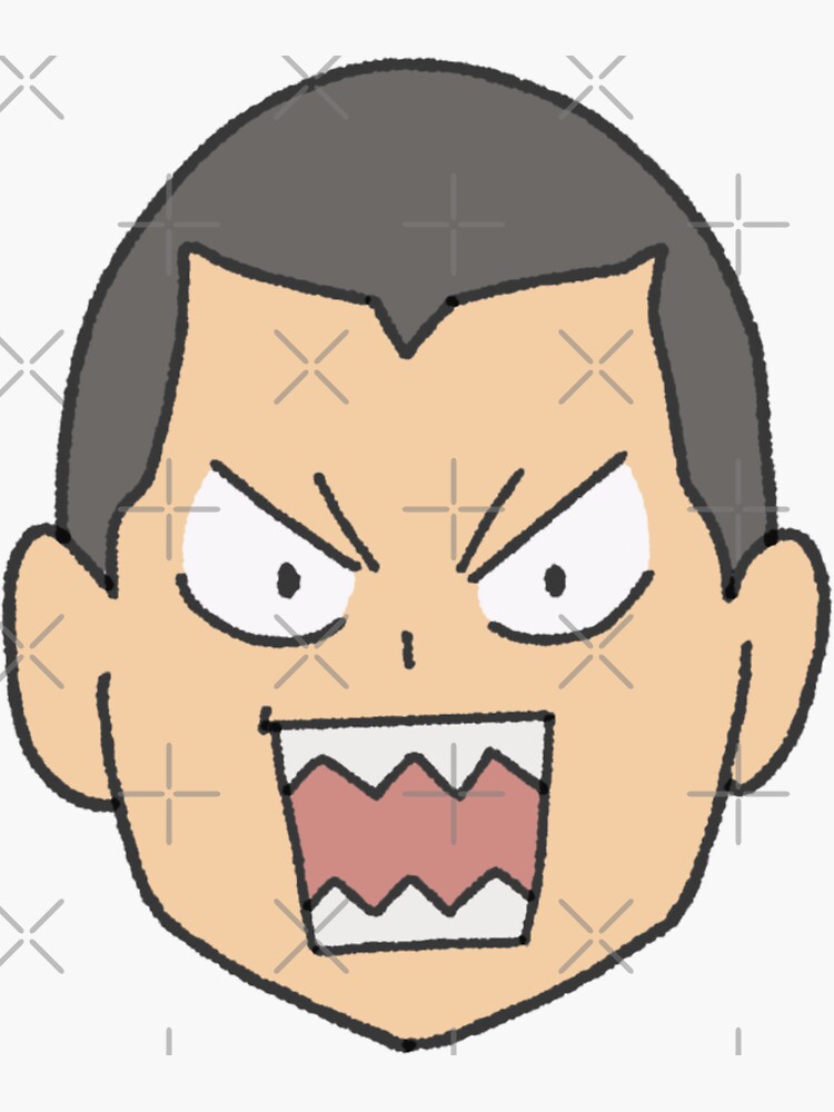 "Cute Tanaka Ryuunosuke Haikyuu" Sticker for Sale by tischmeyourways ...