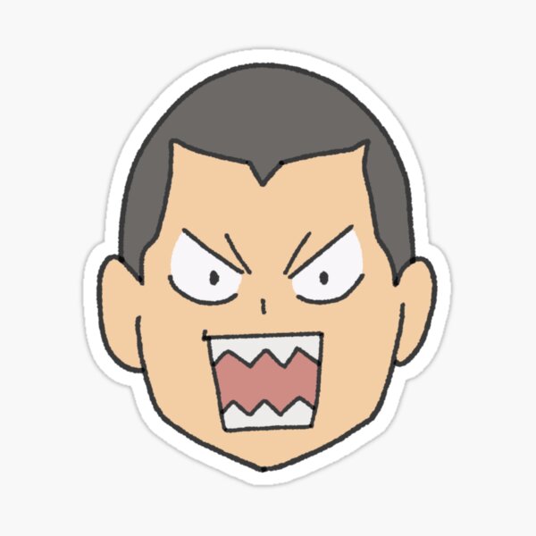 "Cute Tanaka Ryuunosuke Haikyuu" Sticker for Sale by tischmeyourways ...