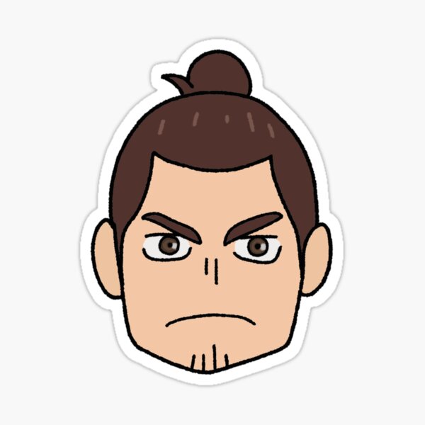 "Cute Asahi Azumane Haikyuu" Sticker for Sale by tischmeyourways ...