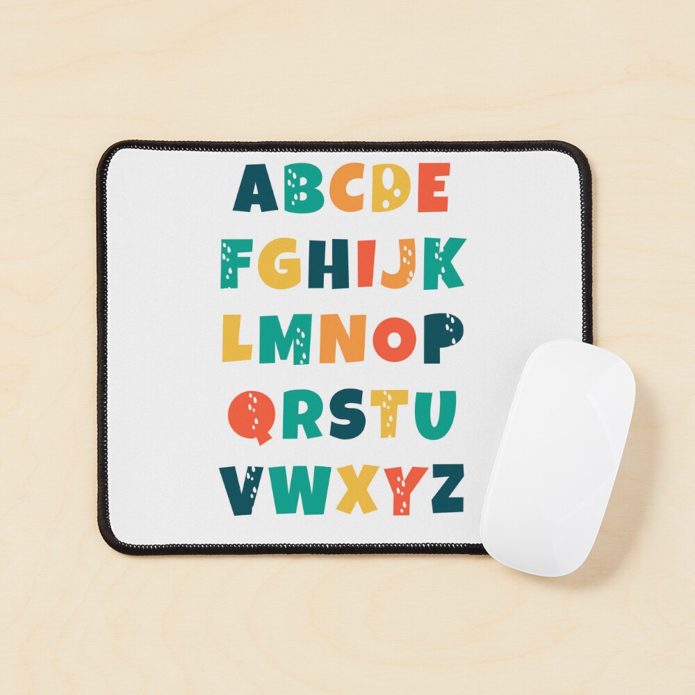 "Kids Colourful ABCD Alphabet Chart" Sticker for Sale by DreaK | Redbubble