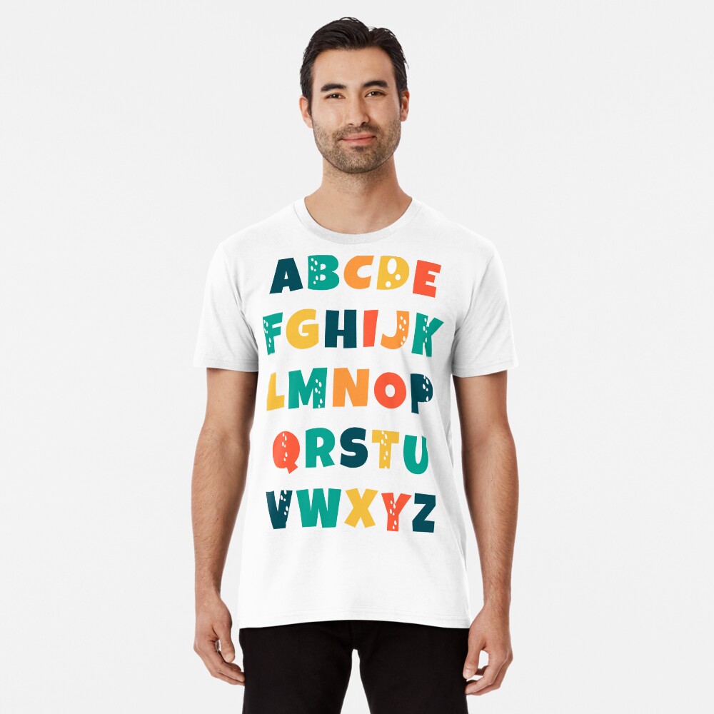"Kids Colourful ABCD Alphabet Chart" Sticker for Sale by DreaK | Redbubble