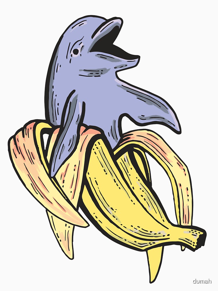"Banana Dolphin" T-shirt by dumah | Redbubble