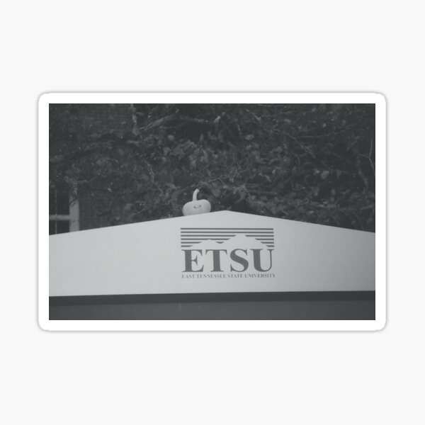 "ETSU Mini Pumpkin" Sticker for Sale by HiCaliberHorror | Redbubble