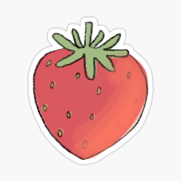 "Ripe Strawberry" Sticker for Sale by noahniko | Redbubble