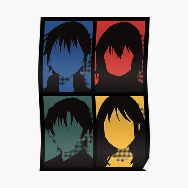"Erased anime | All main character in colorful pop art minimalist ...