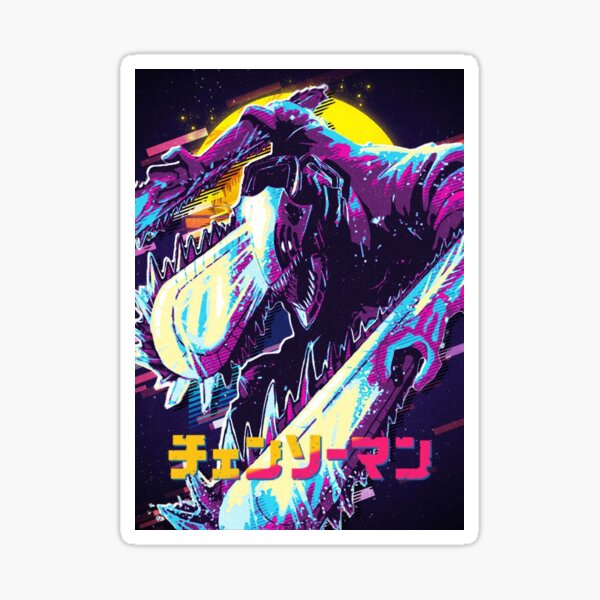 "Chainsaw Man in color" Sticker for Sale by FitFisher | Redbubble