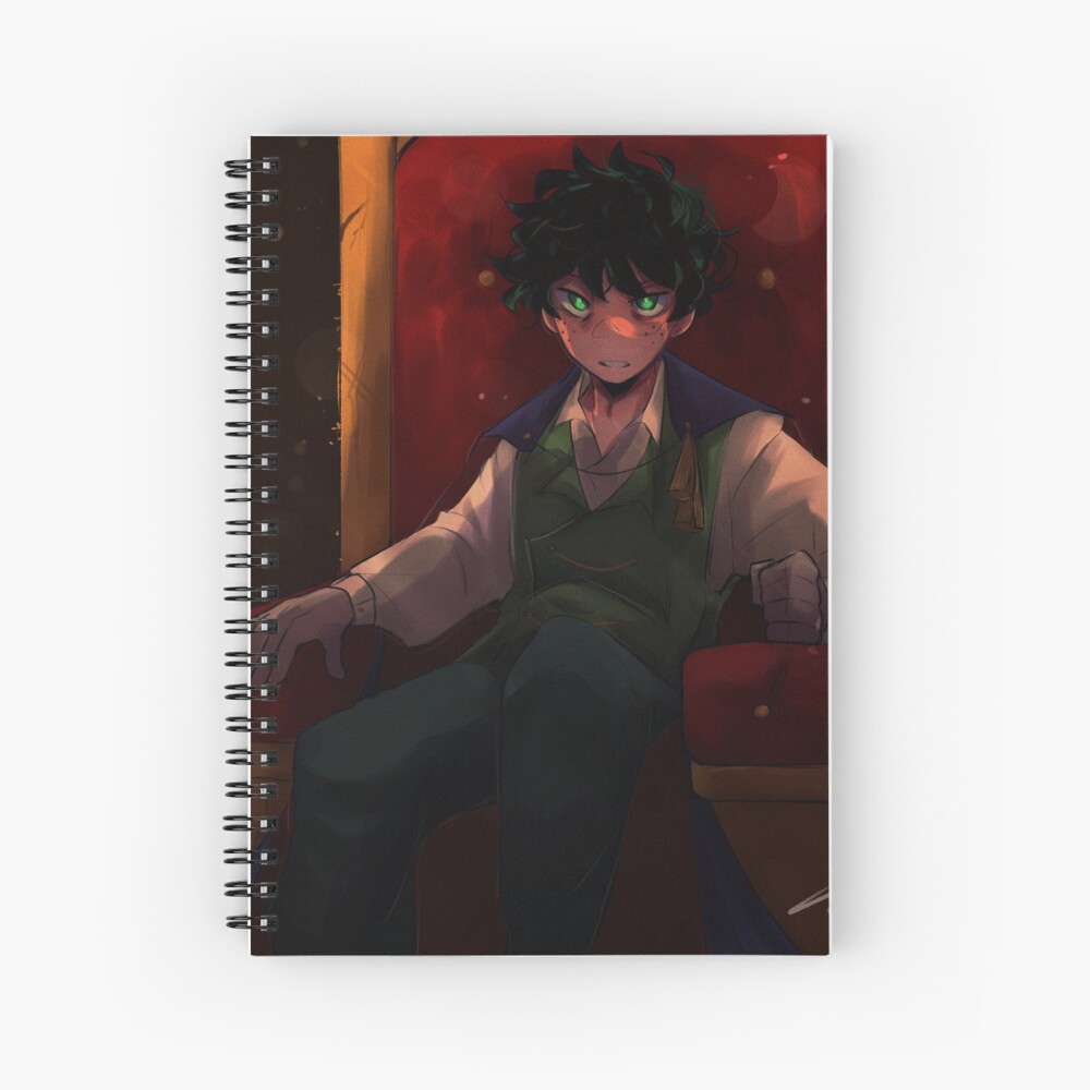 "fantasy au villain deku" Spiral Notebook for Sale by yoon-doodles ...