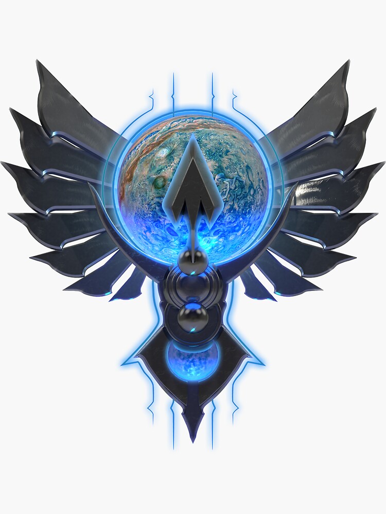 "Jupiter Alien Sigil " Sticker for Sale by LunaVectre | Redbubble