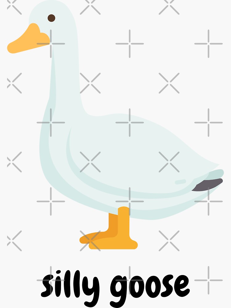 "Silly Goose" Sticker for Sale by Stronskyj23 | Redbubble