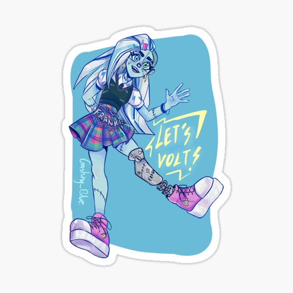 "Let's Volt!" Sticker by Crashing-Blue | Redbubble
