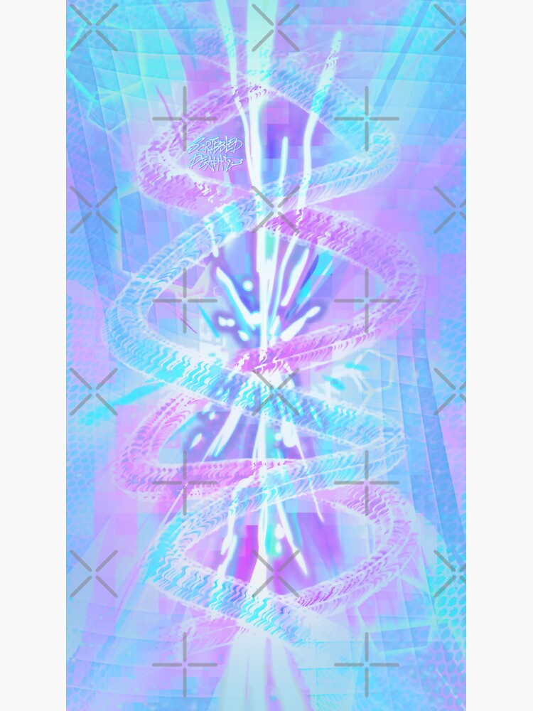"Blue Aesthetic DNA" Sticker for Sale by nintala | Redbubble