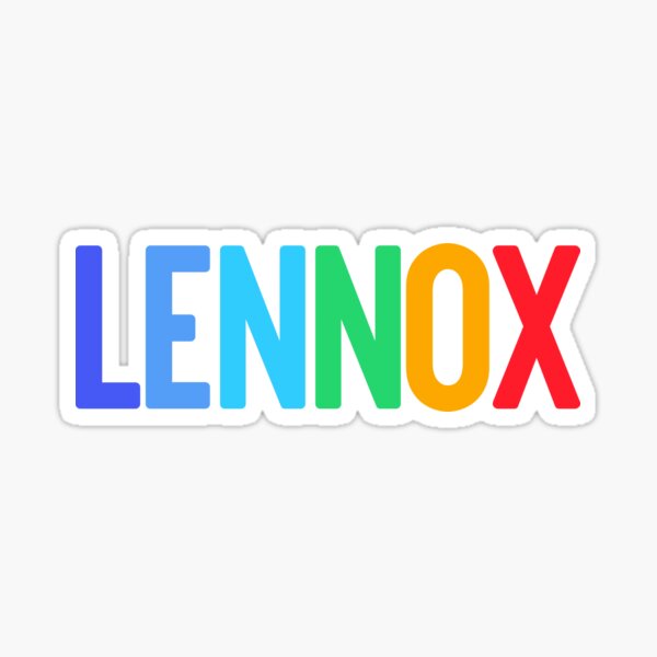 "Lennox Name" Sticker for Sale by A-Personalised | Redbubble