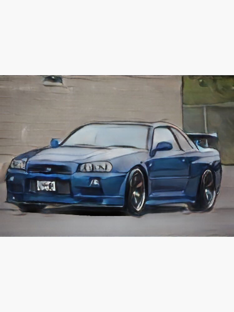 "Nissan GTR R34 - Cartoon Design" Sticker for Sale by Trevor1984 ...