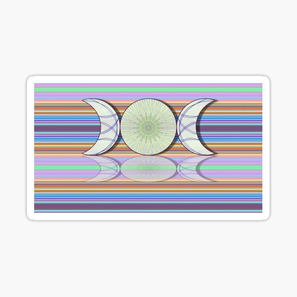 "Copy of Triple Moon Goddess Symbol V3" Sticker for Sale by HejEnigma ...