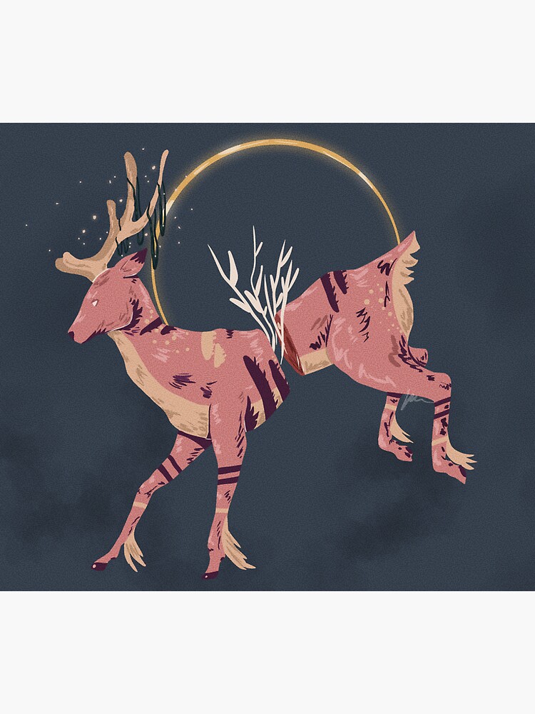 "Plant Gore Deer" Sticker for Sale by TheLynxDen | Redbubble