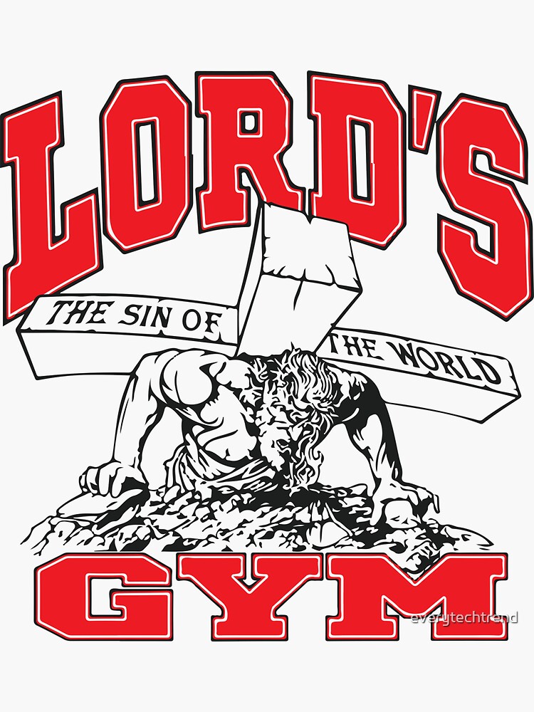 "Lord's Gym" Sticker for Sale by everytechtrend | Redbubble