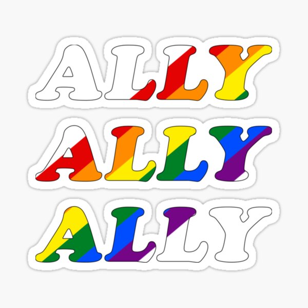 "Ally " Sticker for Sale by MtDesign0201 | Redbubble