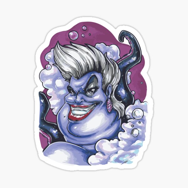 "Ursula Art" Sticker for Sale by GeneralAladeen | Redbubble