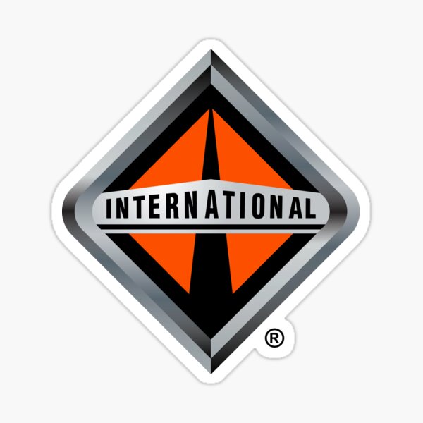 "International Trucks" Sticker for Sale by bubbles-garage | Redbubble