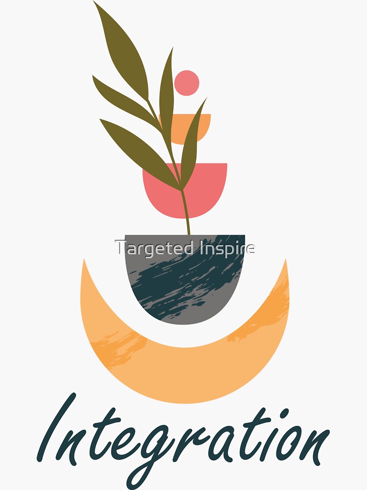 "Integration Bohemian Art, inspirational meanings" Sticker for Sale by ...