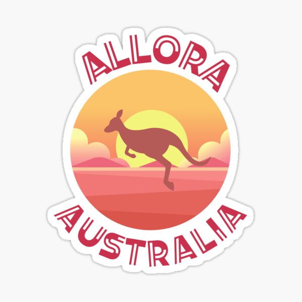 "Allora Australia Kangaroo at sunset" Sticker for Sale by Dreamypics ...