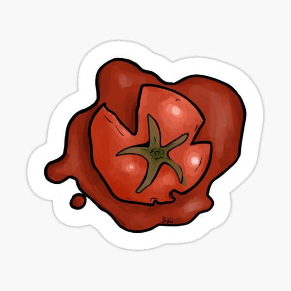 "Rotten Tomato Splat" Sticker for Sale by ItsForb | Redbubble