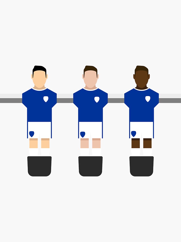 "Everton Football Team Table Football Players" Sticker for Sale by ...