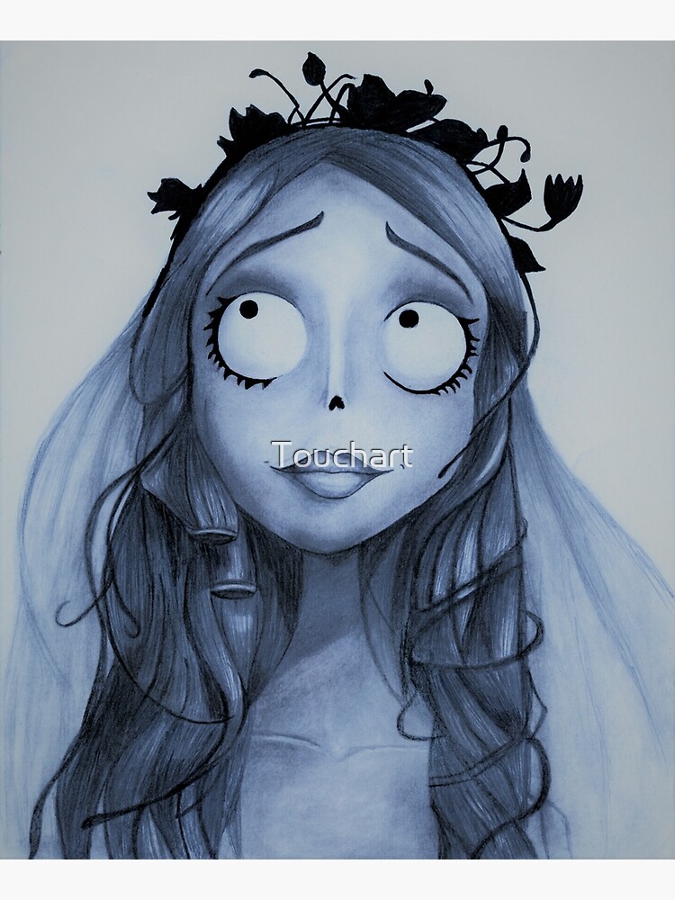 "Corpse Bride Blue" Photographic Print by Touchart | Redbubble