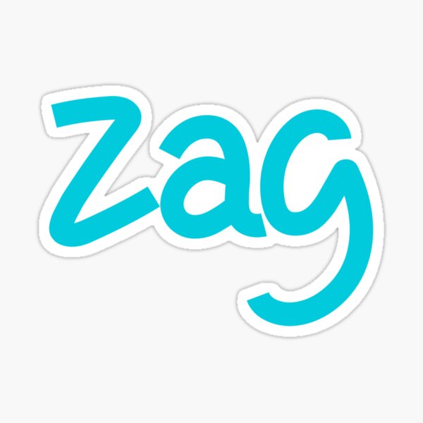 "Zag, Funny Cool Best color art" Sticker for Sale by artdragongift ...