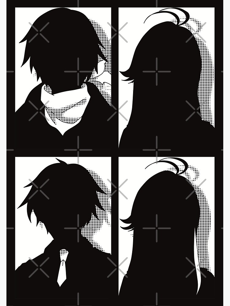 "86 or Eighty six anime merch | All main character in black and white ...