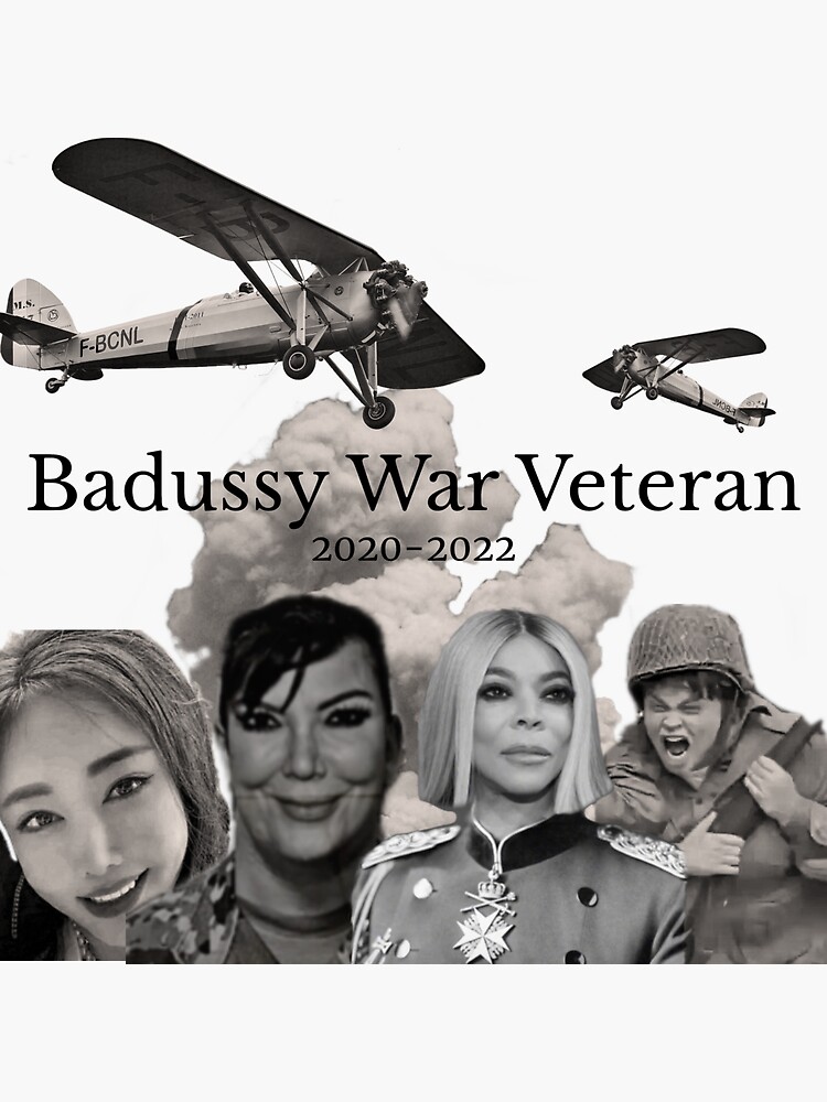"Badussy War Veteran" Sticker for Sale by KuntzRus | Redbubble