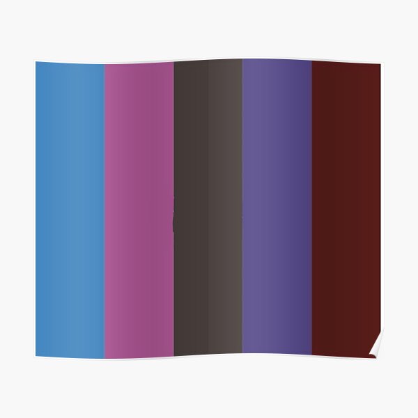 "Innuendo queen color palette " Poster for Sale by darlinggirldsgn ...