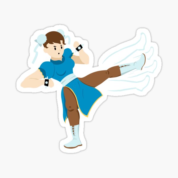 "Chun Li Street Fighter" Sticker for Sale by shopbrende | Redbubble