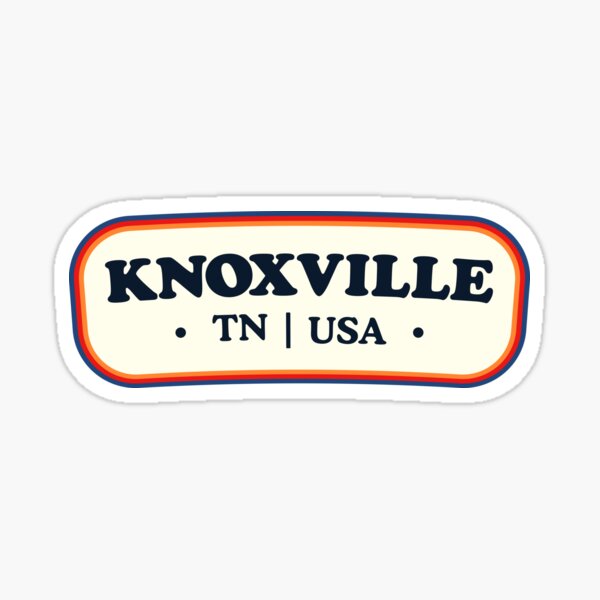 "Knoxville | Retro Badge" Sticker by retroready | Redbubble