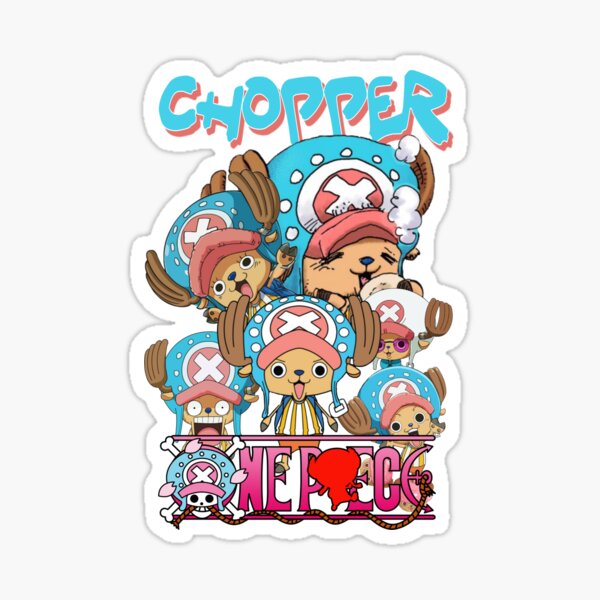 "One Piece Anime Styled Design Featuring Chopper" Sticker for Sale by ...
