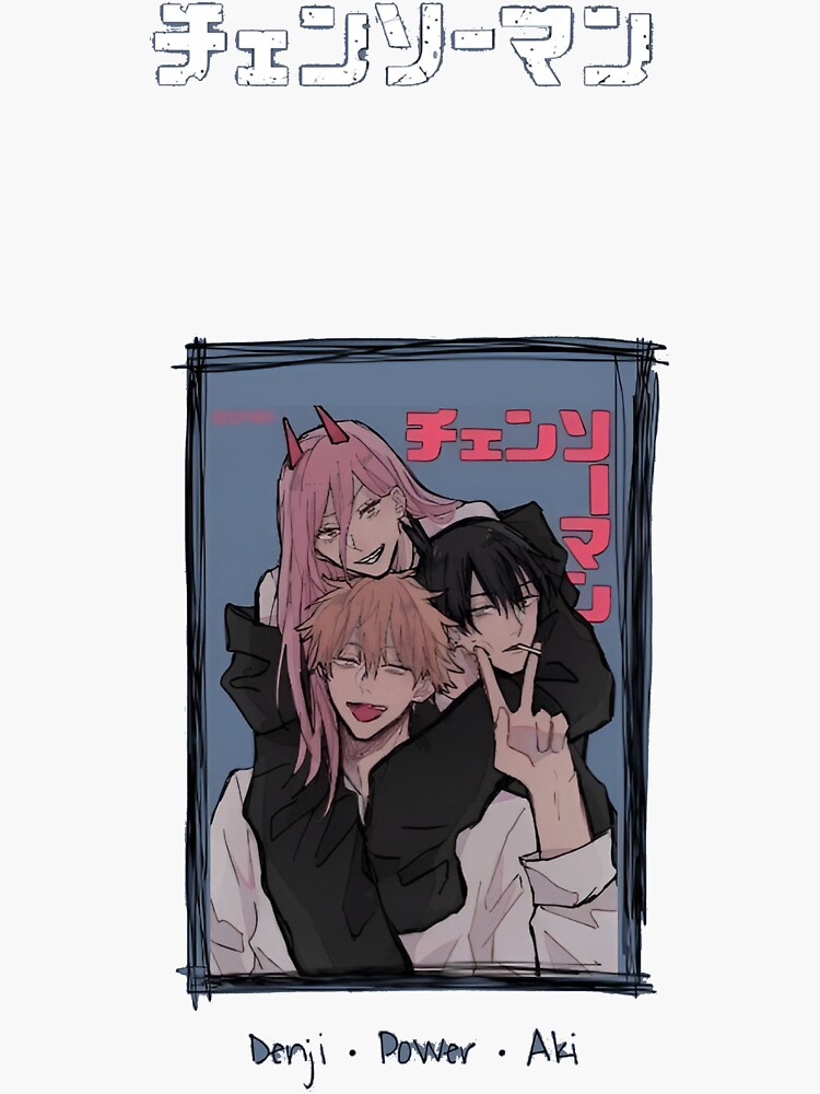 "Chainsaw Man. Crunchyroll" Sticker for Sale by BOZIID | Redbubble